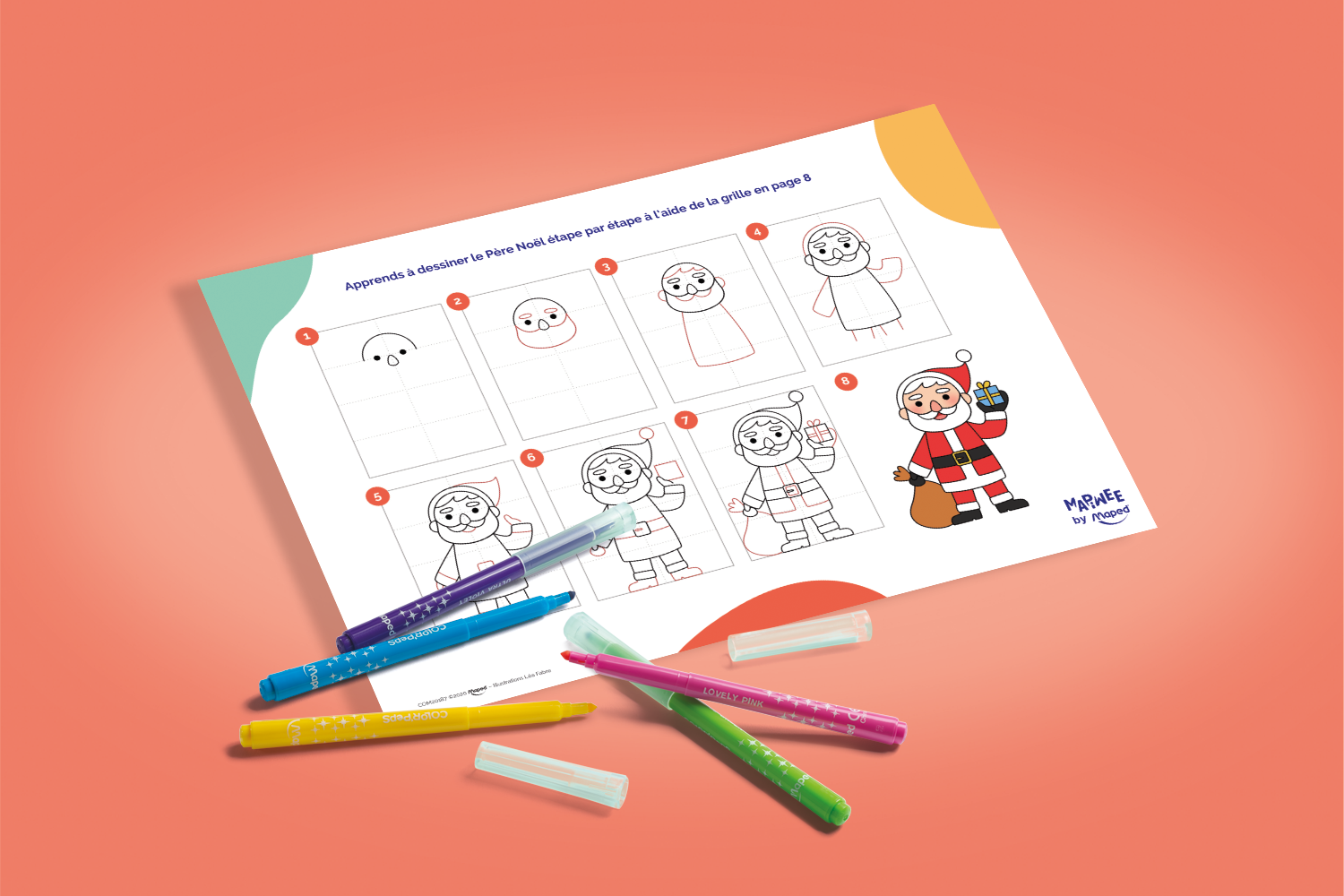 Apprendre à Dessiner Le Père Noël