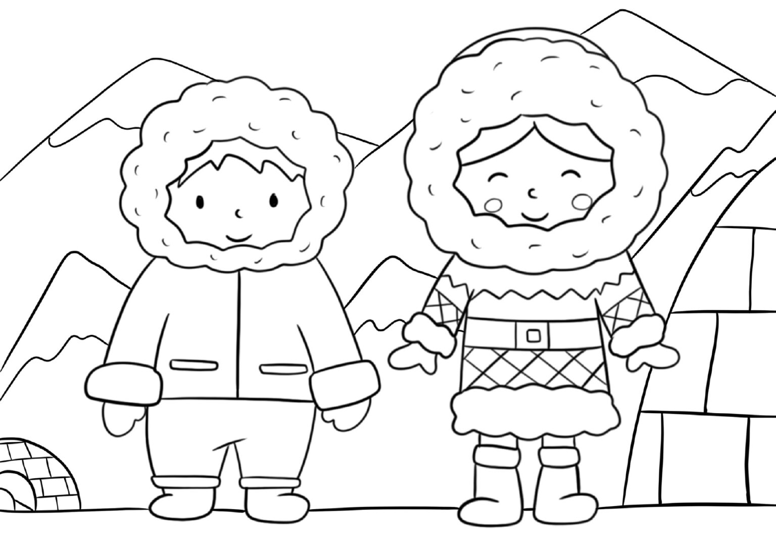 Cahier de coloriages et activités Vive l'Hiver à imprimer